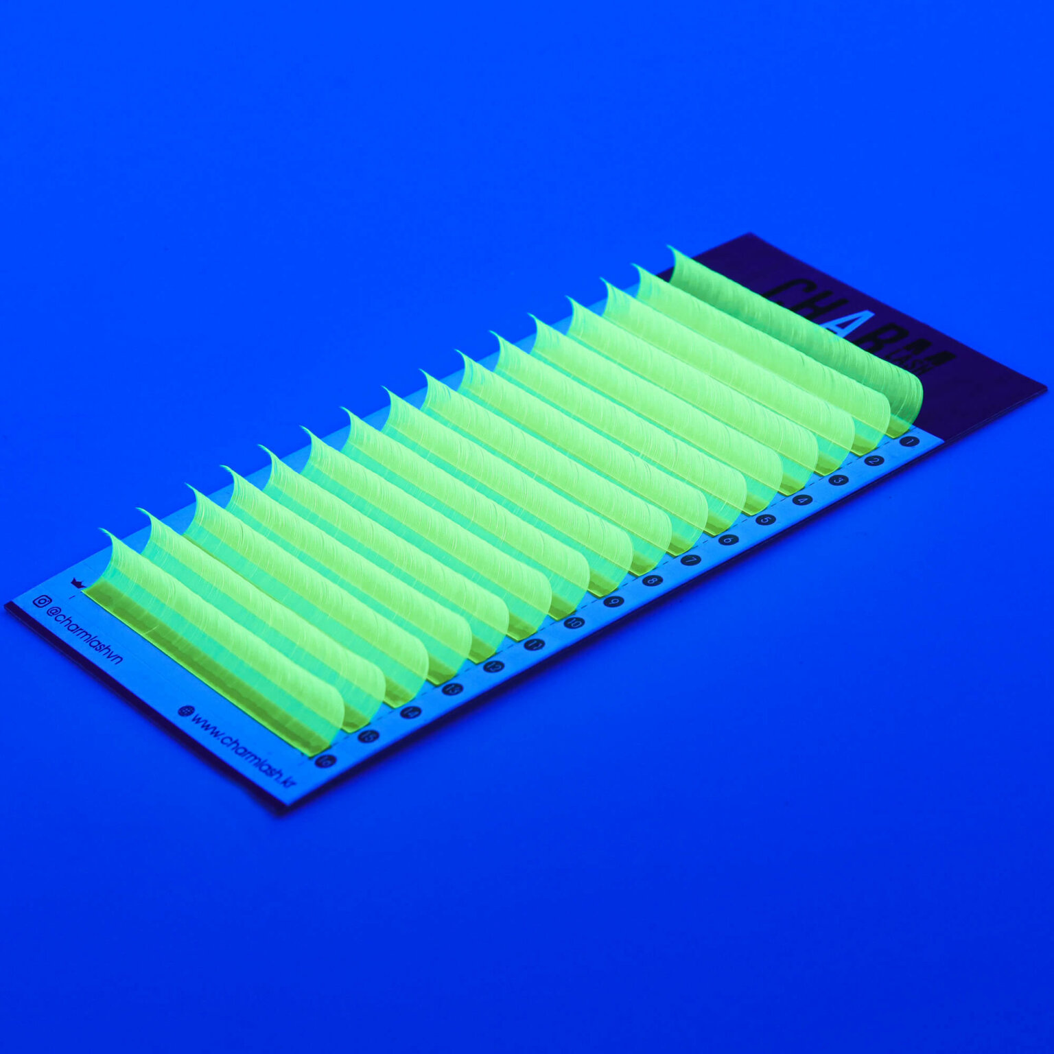 UV Neon colored mink lashes wholesale - Neon yellow lashes