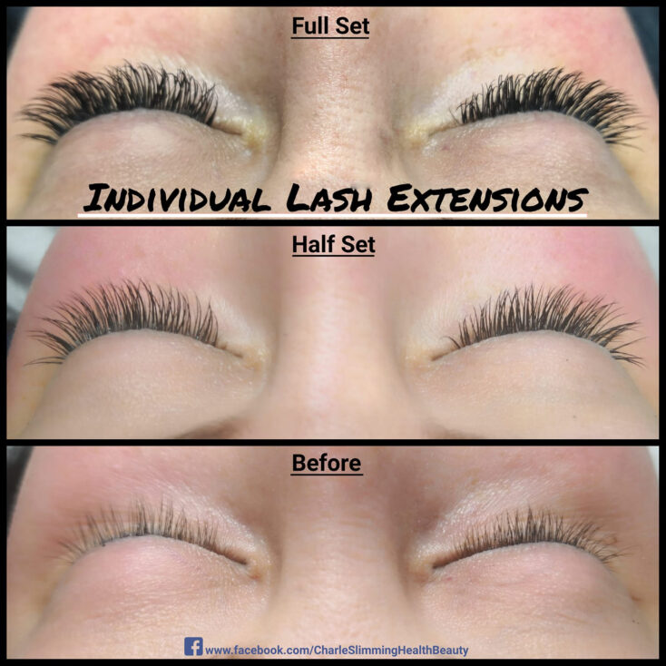 Achieving super natural lash set with half lash extensions