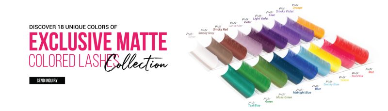 Premium Matte Colored Lashes - CharmLash – Top Global Eyelash Extension ...
