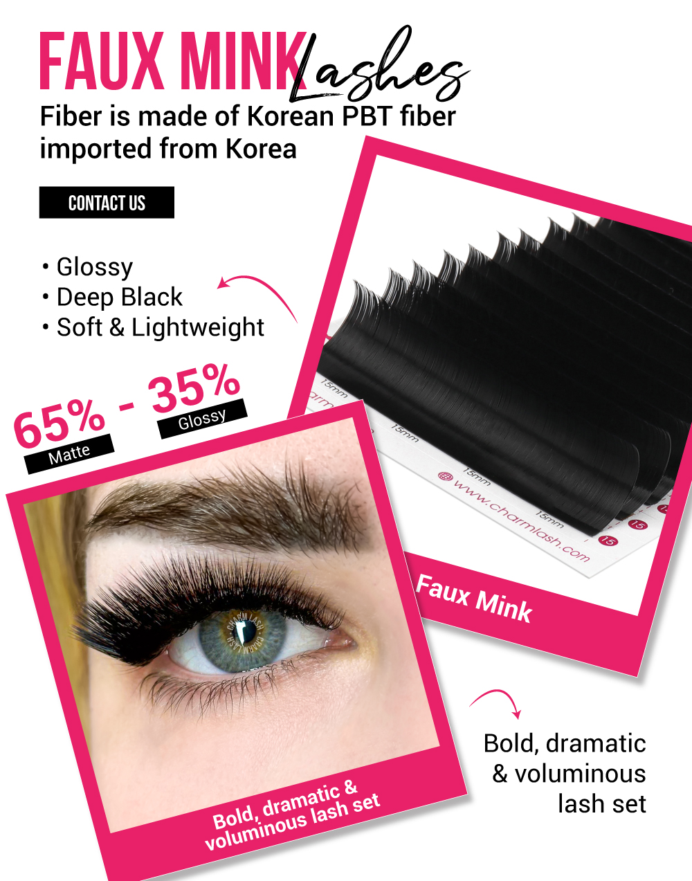 Exploring CharmLash's Types Of Eyelash Materials For Every Look